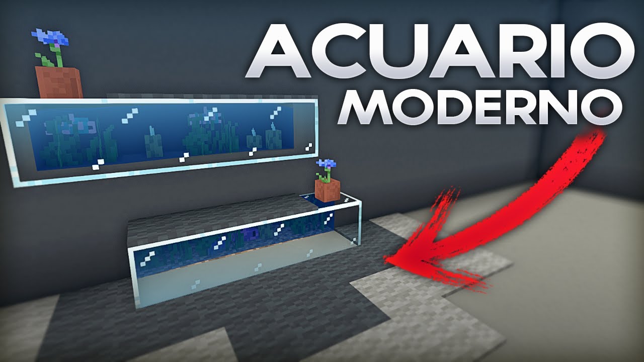 Cómo hacer un ACUARIO MODERNO en minecraft - YouTube