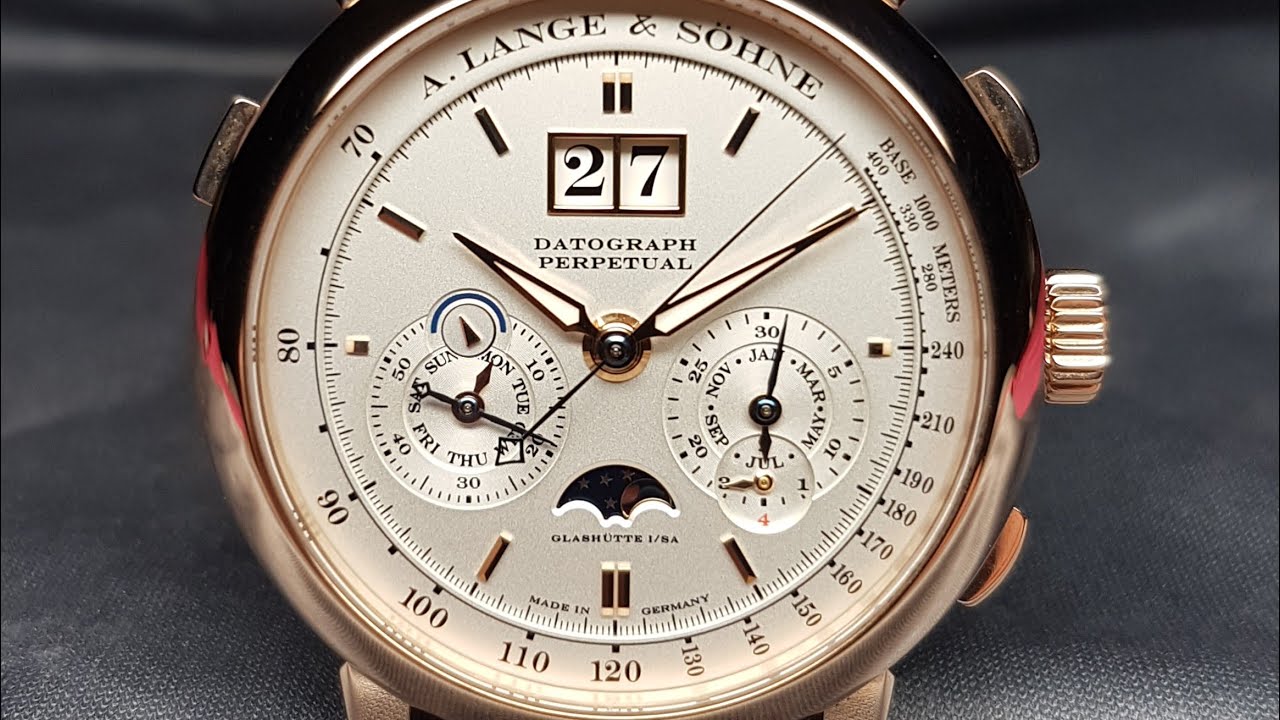 A. Lange & Söhne Datograph Perpetual 410.032 Chronograph Glashütte Uhr ...