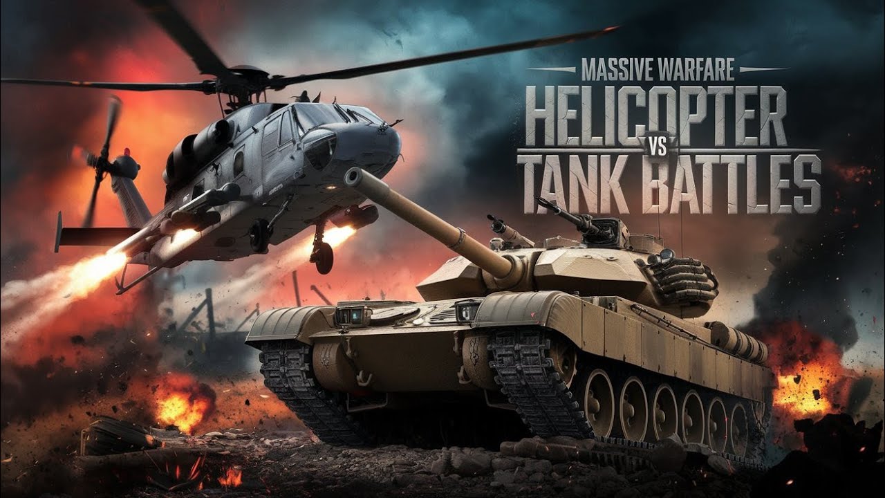 Massive Warfare: Helicopter VS Tank Battles Android Gameplay ️ - YouTube