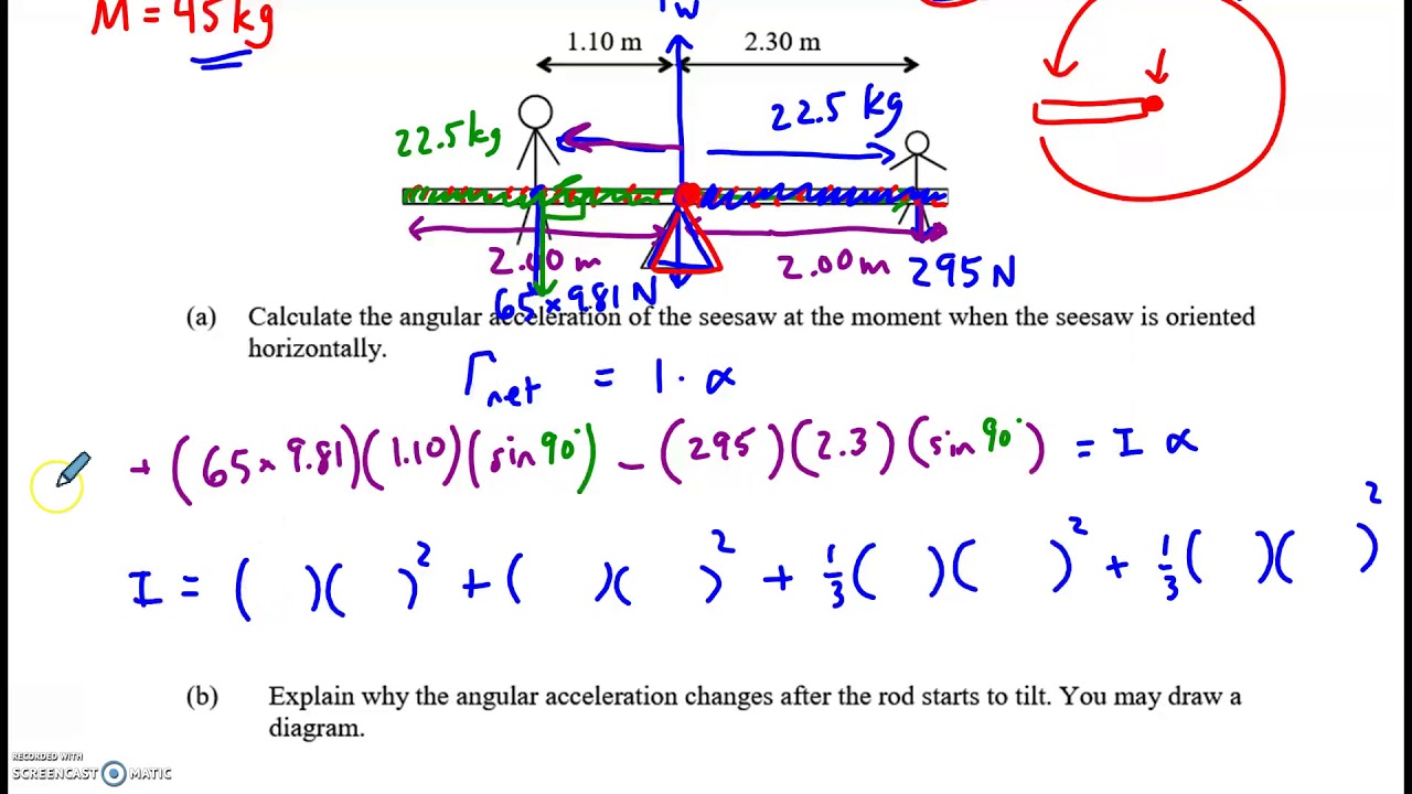 Torque See-Saw Problem - YouTube