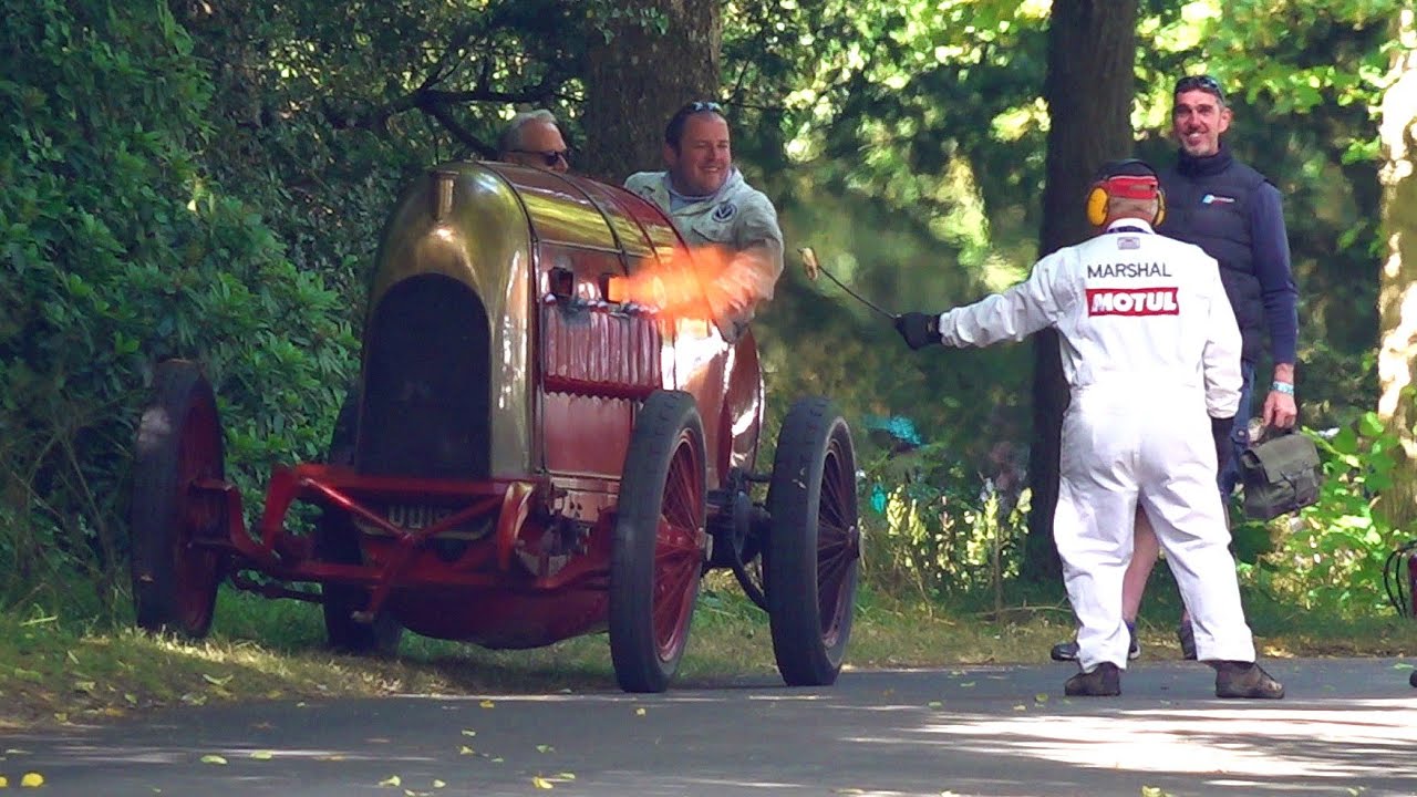 1911 FIAT S76 in Action - 28.4-litre 4-Cylinder Engine Spitting HUGE ...