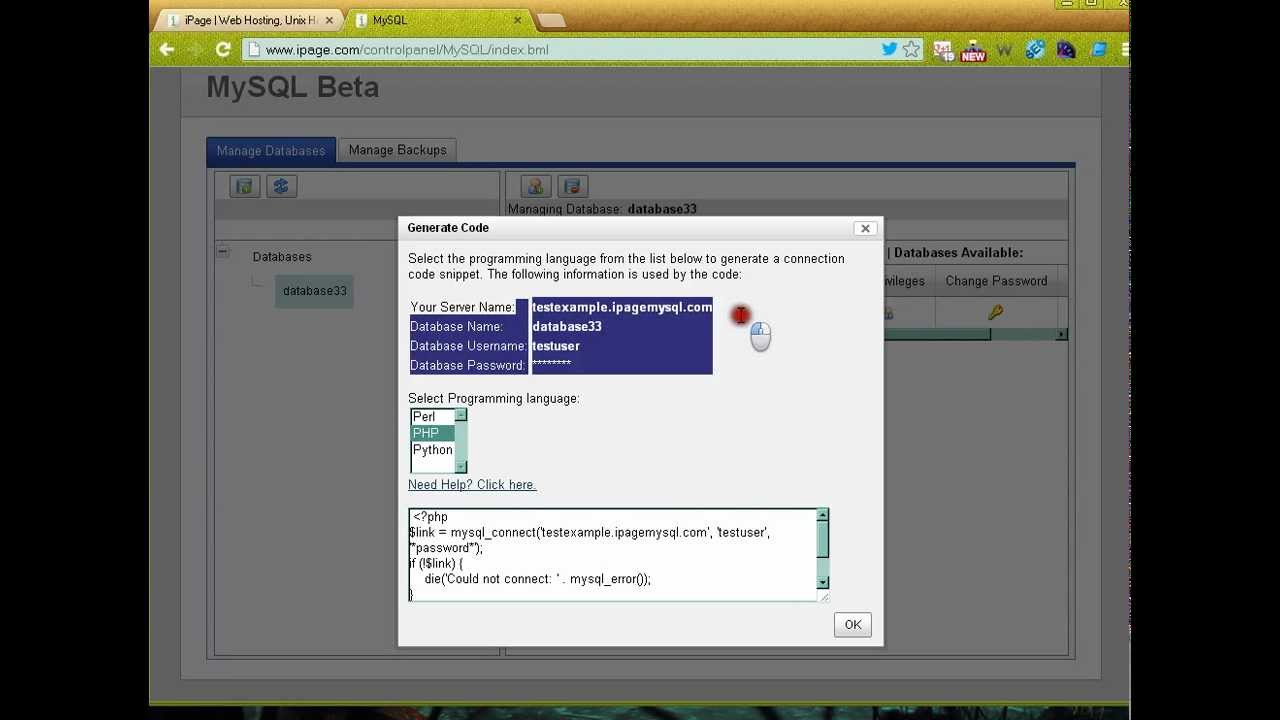 iPage vDeck: Creating a Database - YouTube