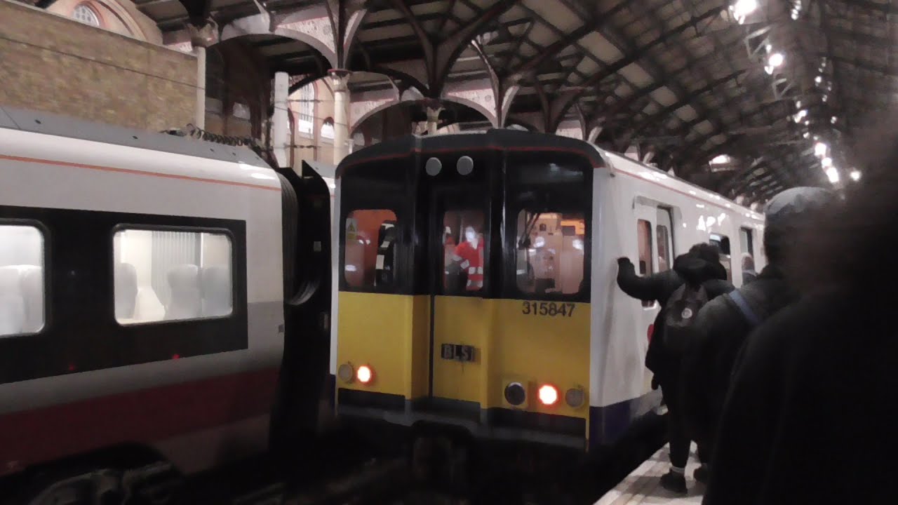 (BLS Farewell) Elizabeth Line Ex TFL Rail Class 315 847 and 856 depart ...