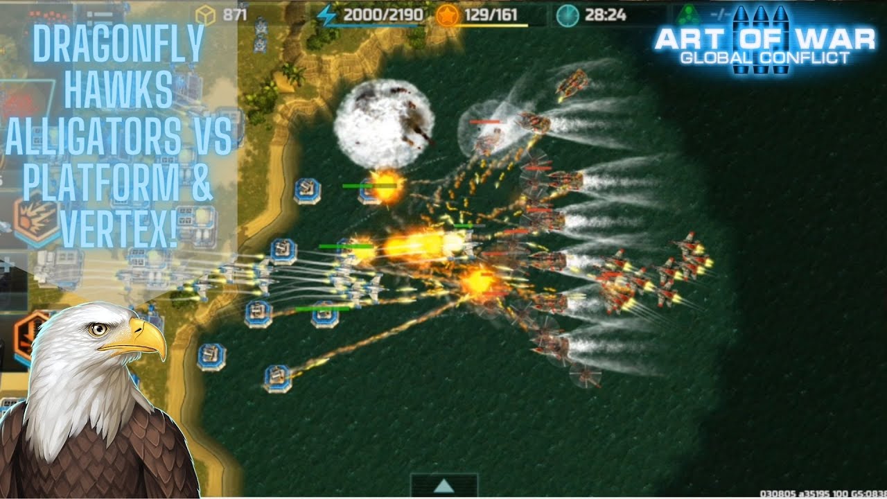 Art of War 3 - Dragonfly Gator Hawks vs Platforms & Vertex! - YouTube