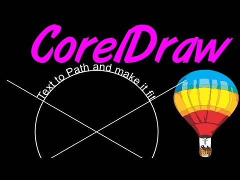 CorelDraw Tips & Tricks Text to Path and Make it FIT - YouTube