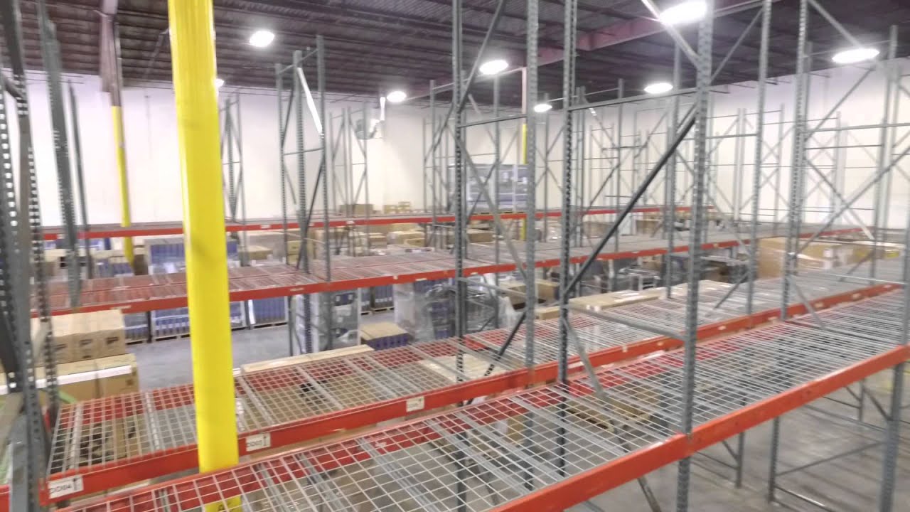 Pallet Racking Install - July 2015 - YouTube