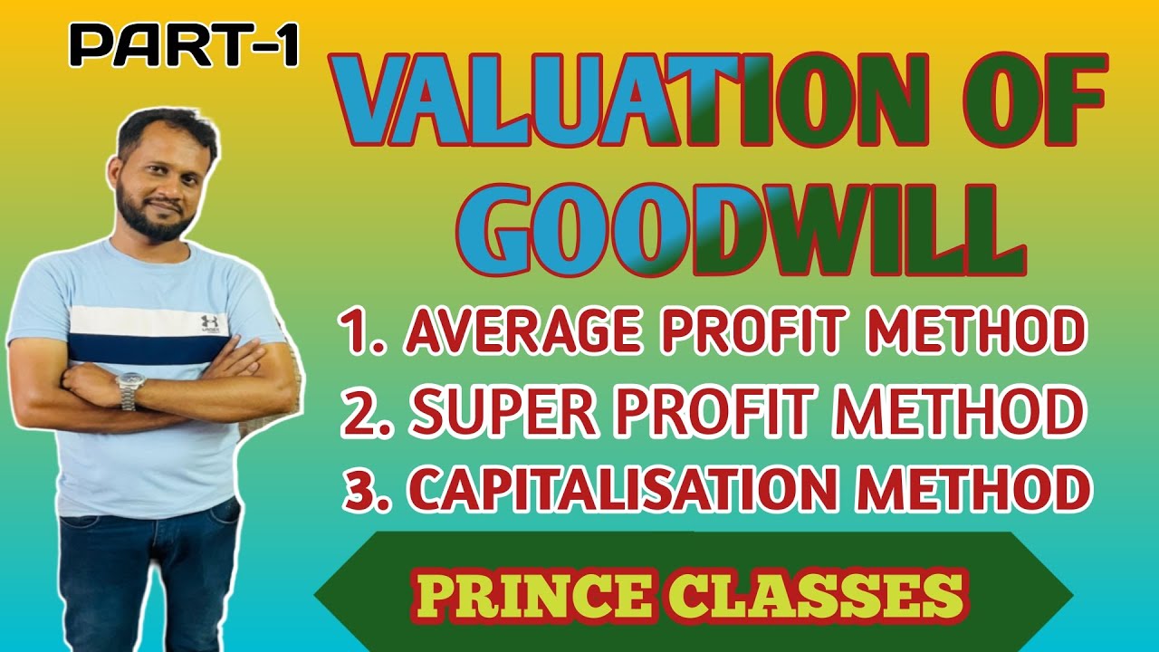 VALUATION OF GOODWILL | Average profit method | Super profit method ...