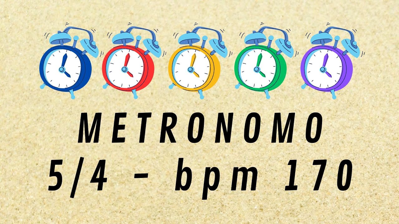Metronomo 5/4 - bpm 170 - YouTube