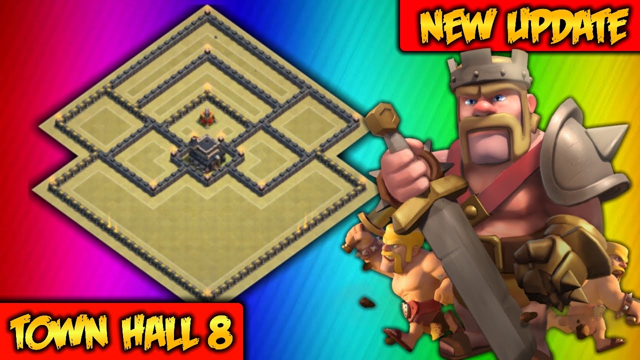 Clash Of Clans "NEW UPDATE!" TH8 War Base / CoC TH8 Trophy Base! (BEST ...