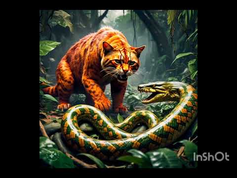 Cute Cat Vs Anaconda Horrible Fight | Snake Attack on Cat | Cat Shorts ...