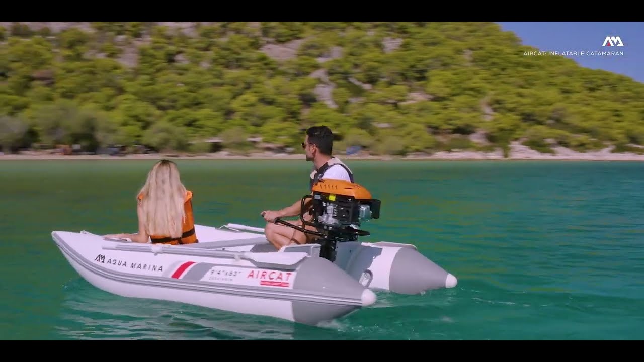 AQUA MARINA Inflatable Catamaran AIRCAT - YouTube