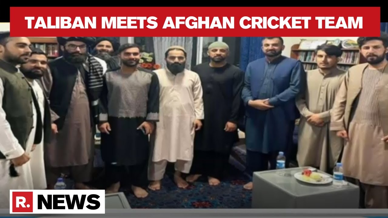 Taliban Leader Anas Haqqani Meets Afghan Cricketers Zardan, Shahidi ...