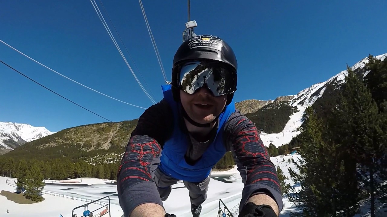 GoPro Karma Grip, Zip lining in Canillo, Grandvalira, Andorra - YouTube