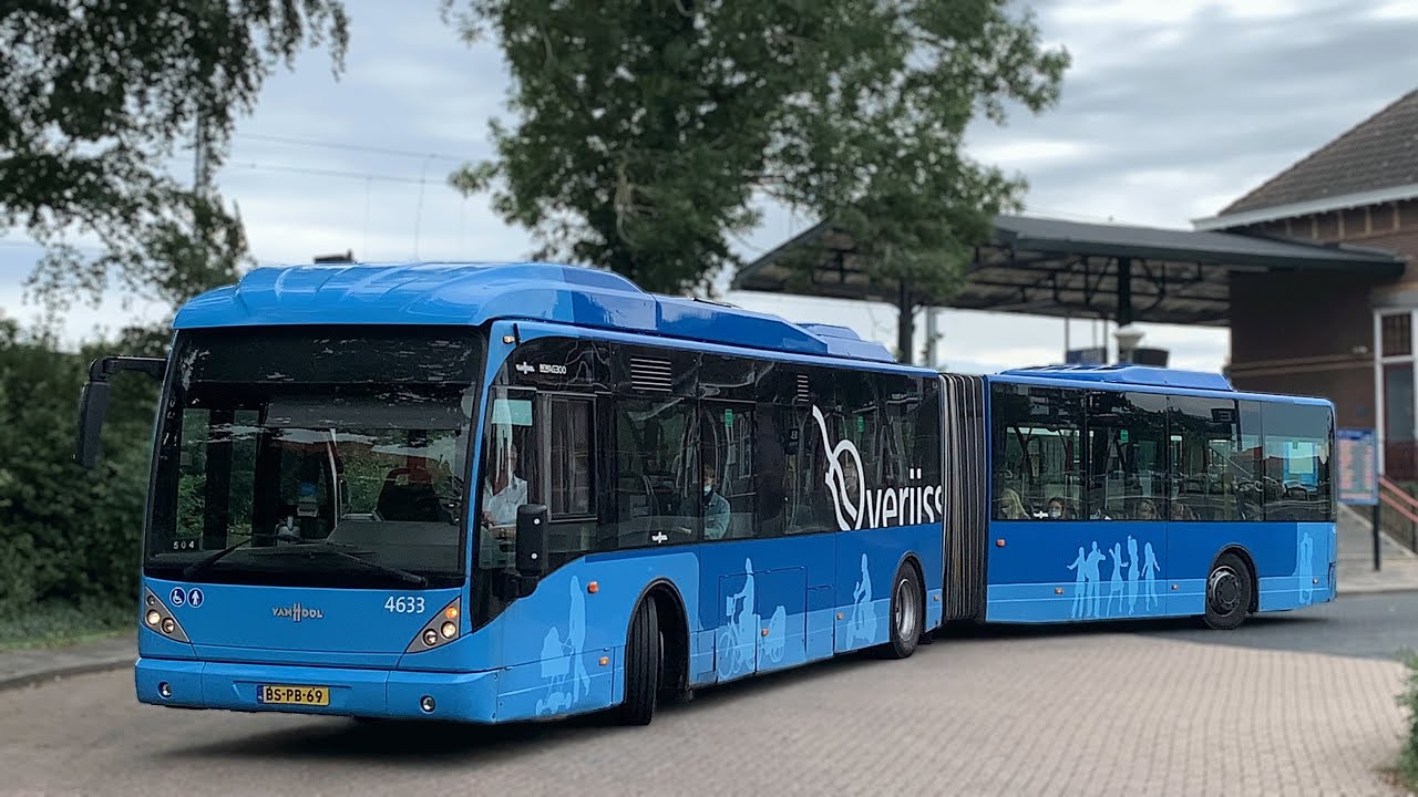 Gelede Van Hool bussen bij OV Regio IJsselmond (Van Hool newAG300 ...