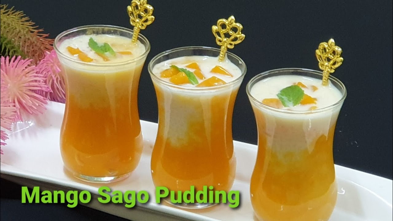 Mango Sago pudding recipe | Mango Sago dessert | Very simple & yummy Mango Sago pudding - YouTube