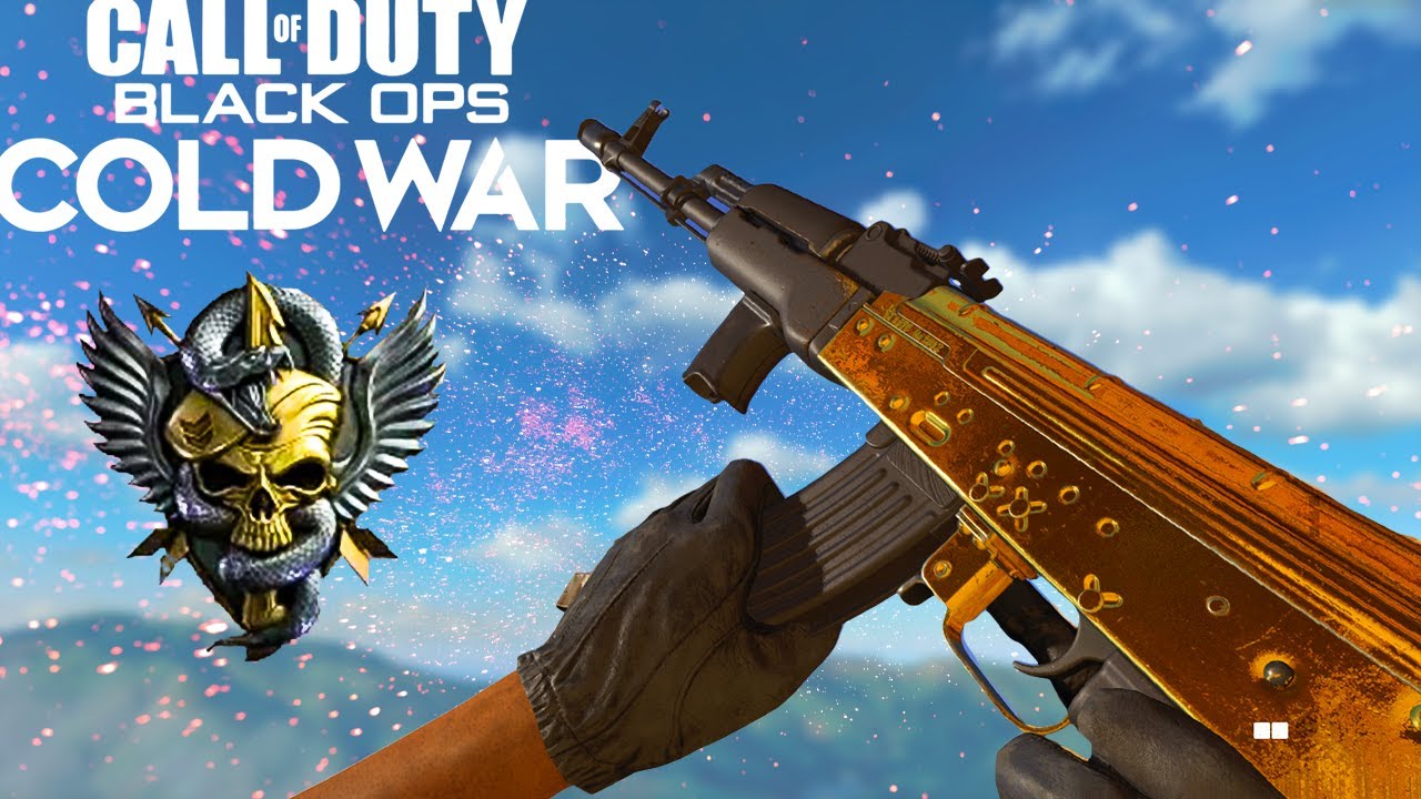 the AK-47 with GOLD CAMO is AMAZING 😍 (Unlocking Gold Camo in BLACK OPS ...