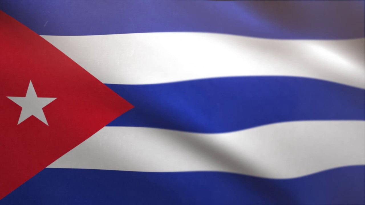 Cuba Flag waving animated - YouTube