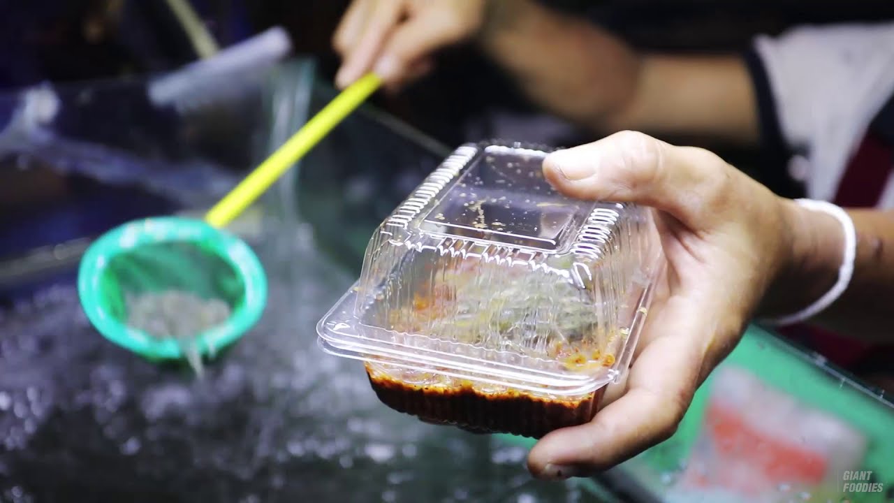 Dancing Shrimp Salad | Goong Ten - Thai street food ยำกุ้งเต้น - YouTube