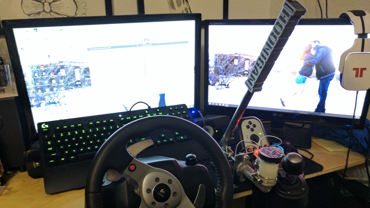 Hoonigan Racing simulator handbrake is done! - YouTube