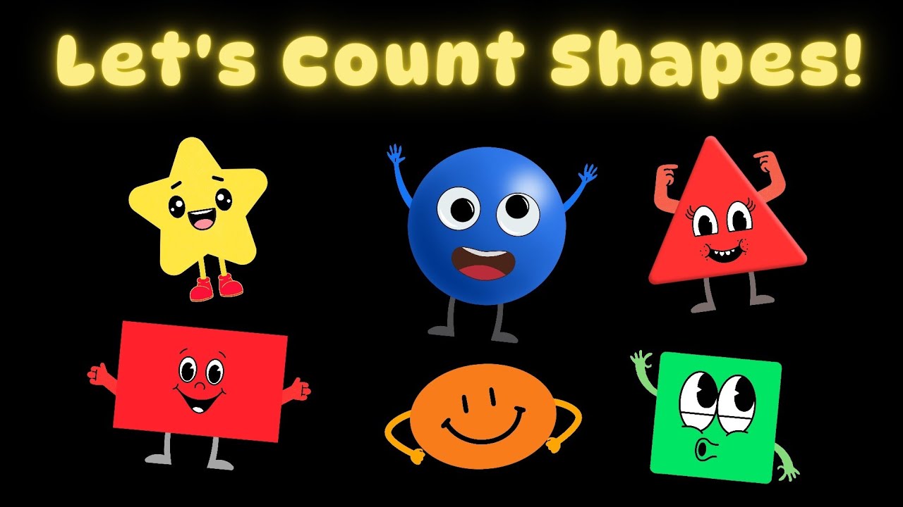 Let's Count Shapes! | Baby Sensory Video - YouTube