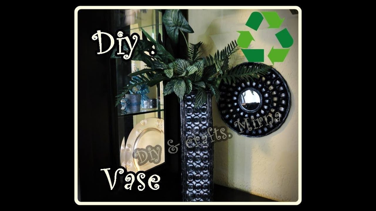 Diy. How to make a vase with magazines Diy & Crafts With Mirna - YouTube
