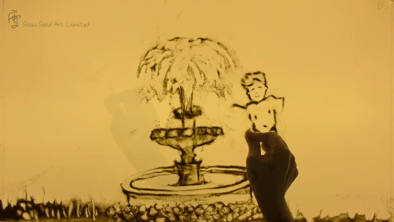 Harp and Sand 沙畫音樂表演 - YouTube