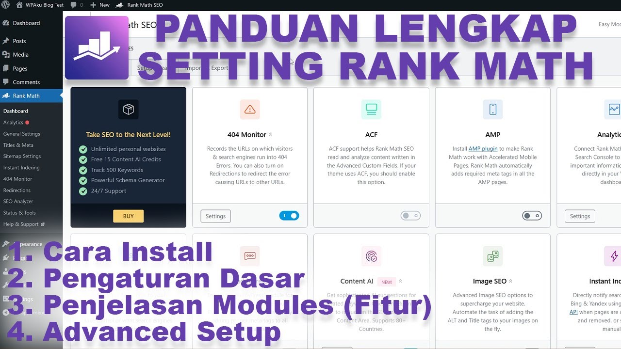 Cara Setting Rank Math Terbaru (Panduan Lengkap) - YouTube