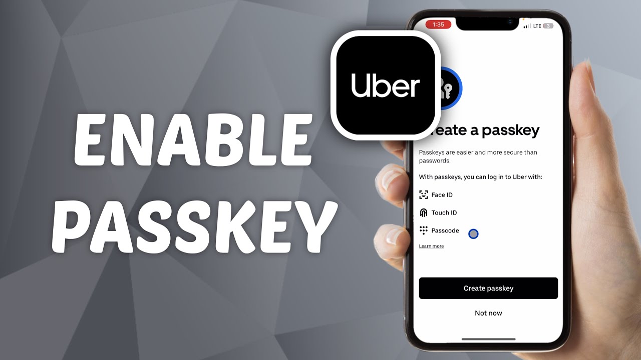 How to Enable Passkey on Uber - YouTube