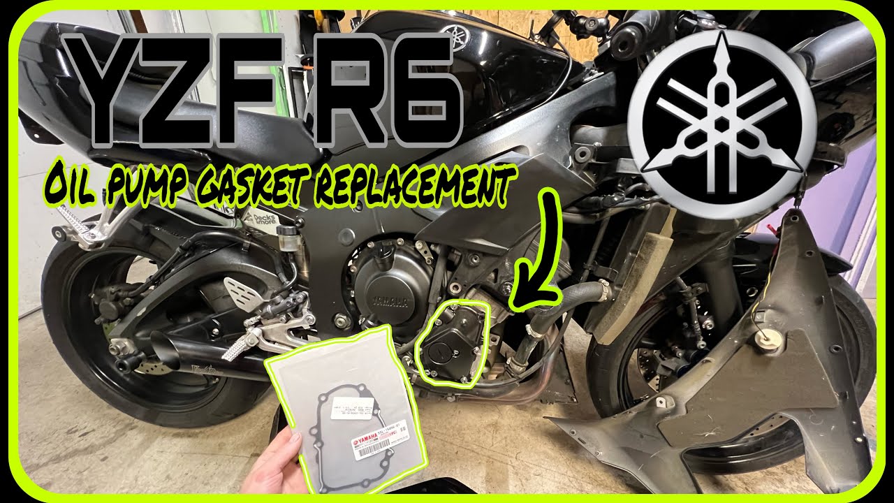 03-09 r6/r6s Maintenance oil pump gasket replacment - YouTube