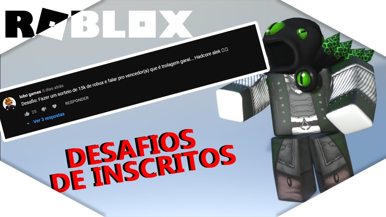 ROBLOX - ME DESAFIARAM A FAZER UM SORTEIO DE 15K DE ROBUX FAKE ...