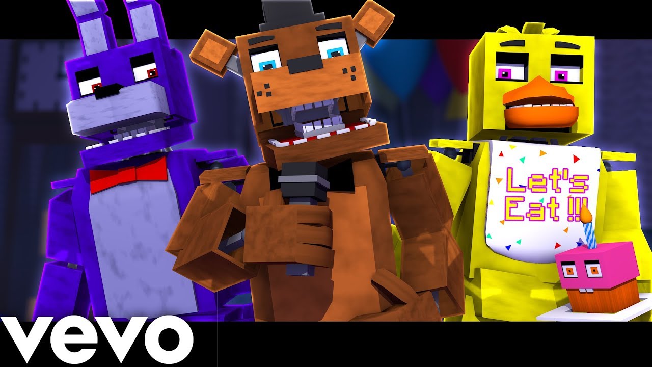 FIVE NIGHTS AT FREDDY'S (MINECRAFT MUSIC VIDEO) - YouTube
