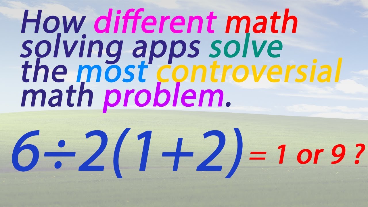 How Math Problem Solving Apps Deal With Controversial Questions - YouTube