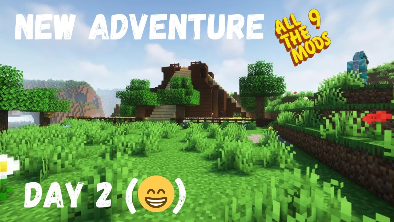 Minecraft Adventure Begins! | All the Mods 9 - Day 2 (On Stream 😁 ...