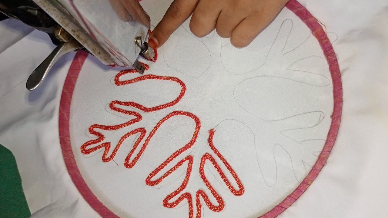 unique embroidery Dori work | sewing embroidery machine | sleeve ...