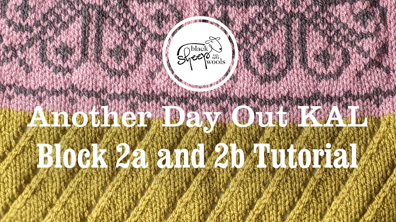 Part 2a and 2b | Another Day Out Knit Along Blanket - Knitting Tutorial ...