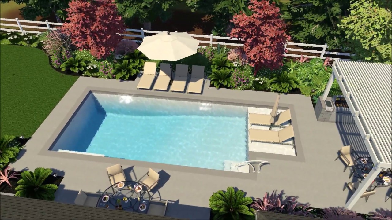 The Parker Pool - Pool Creator Pro 3D Model - YouTube