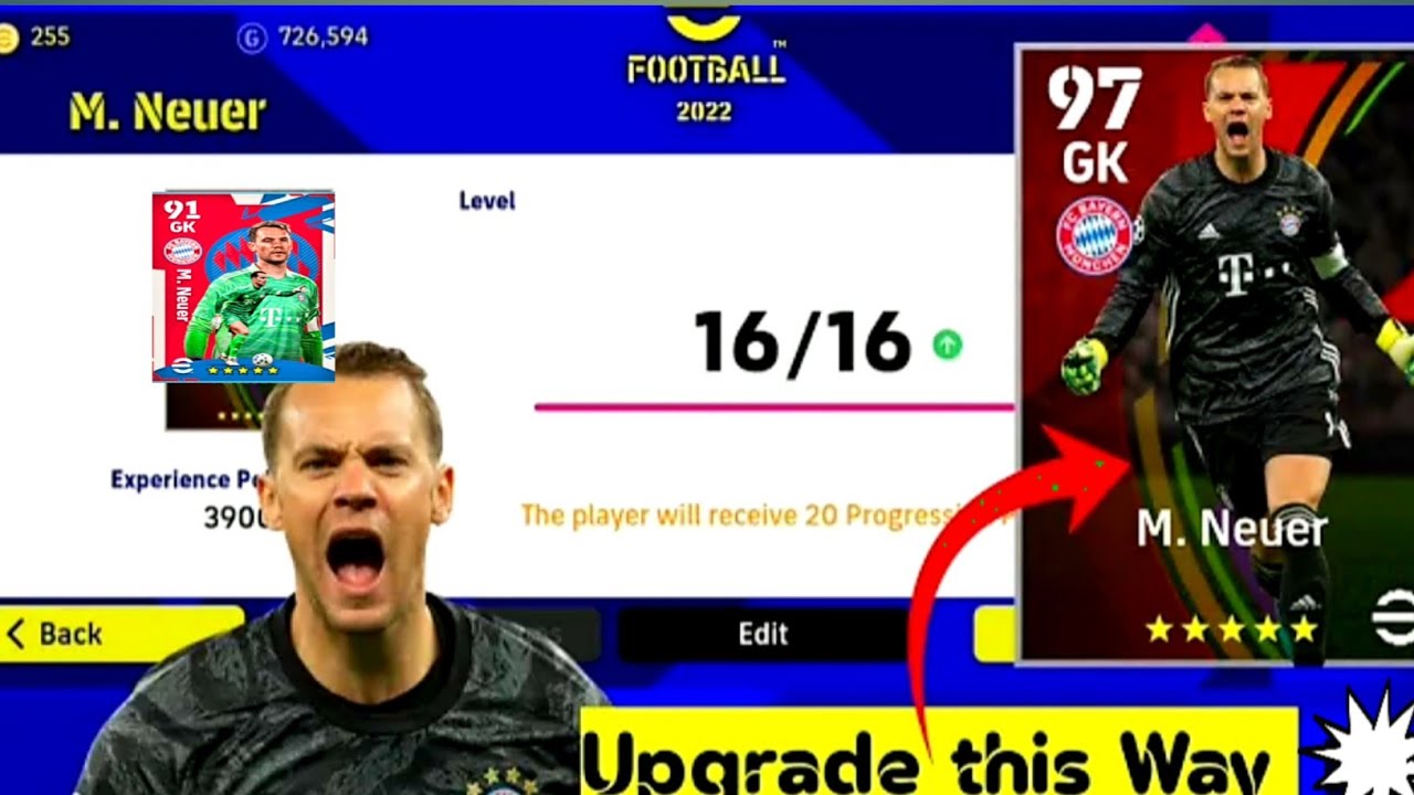 M. NEUER MAX LEVEL IN PES2023|MAX RATIN|UPGRDE|eFOOTBALL 2023 MOBILE # ...