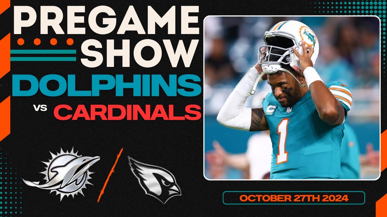 Miami Dolphins vs Arizona Cardinals Pregame Show - YouTube