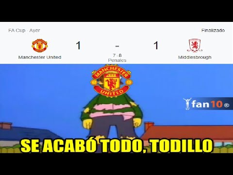 MEMES MANCHESTER UNITED 1 (7) MIDDLESBROUGH 1 (8) FA CUP - YouTube