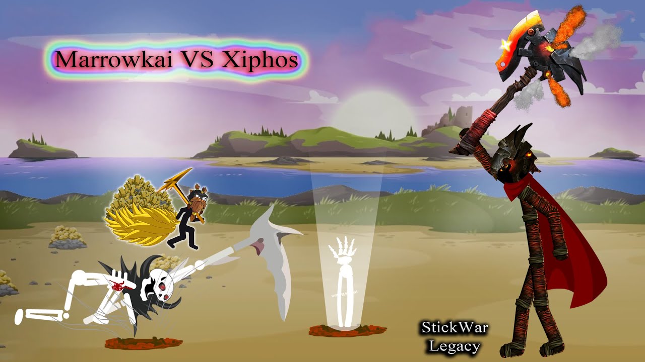Marrowkai VS Xiphos,Kytchu,Kairaider,Water elements & Lavish - StickWar ...