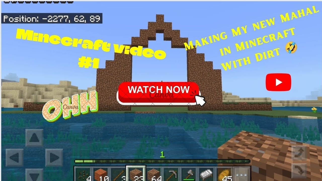 Making my first Mahal with Dirt in Minecraft Must watch 😎 - YouTube