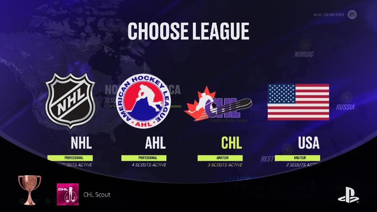 CHL scout trophy NHL 24 - YouTube