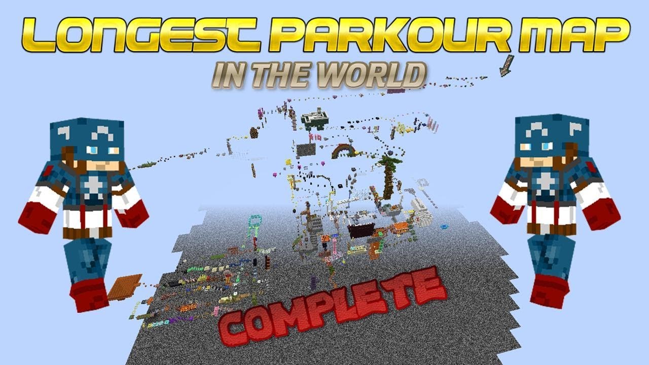 longest parkour map in minecraft complete! 1k special - YouTube