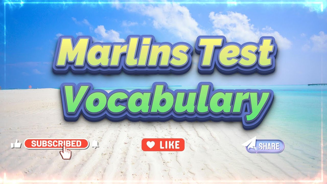Marlins Test For Seafarer - Vocabulary - YouTube