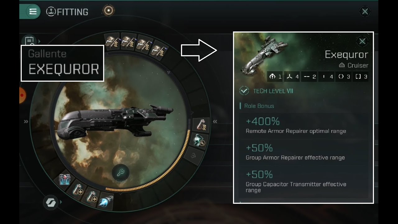 [[EVE ECHOES]] Gallente Exequror - The armor repping logi BEAST - LOW ...