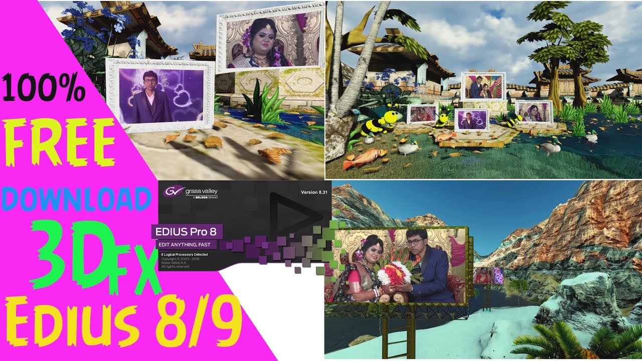 Edius 7/8/9 3D Animation FX ll 100% Free download ll Editing Master ...