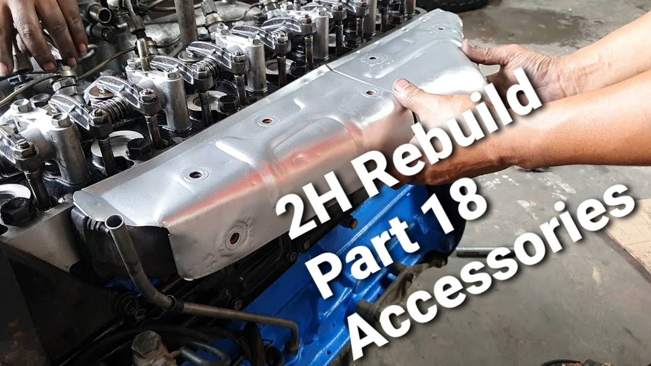 Toyota 2H Rebuild Part 18 Engine Accessories HJ60 ランクル60 エンジン補機類取付 ...