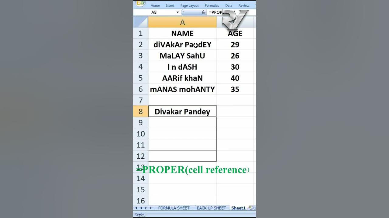 Proper Formula Excel Excelcourse Exceltech Exceltraining Computer Viral Exceltutorial