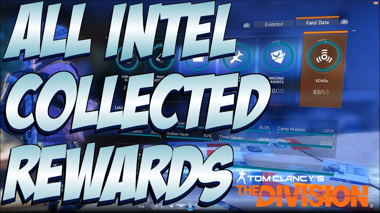The Division - All Intel Collected Rewards And Trophies/Achievements ...