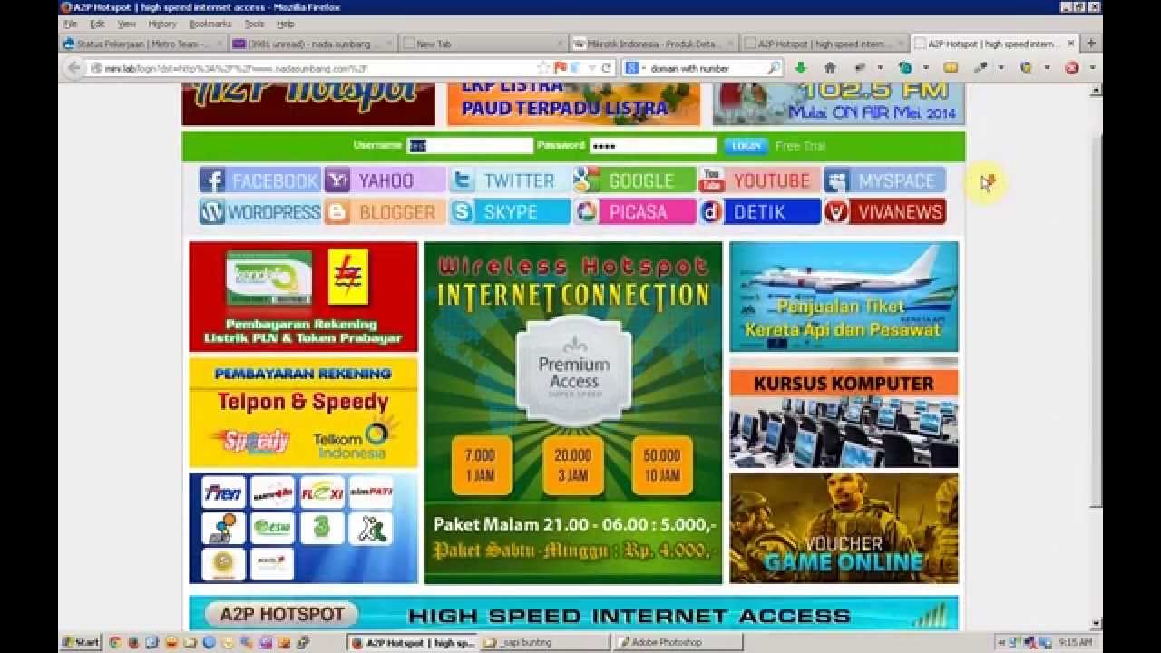 Layar iklan - Login page hotspot mikrotik - YouTube